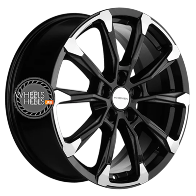 Диск автомобильный литой Khomen Wheels KHW1808 (Evolute i-Joy) 18x7.5 5x110 et40 dia67.1 Black-FP