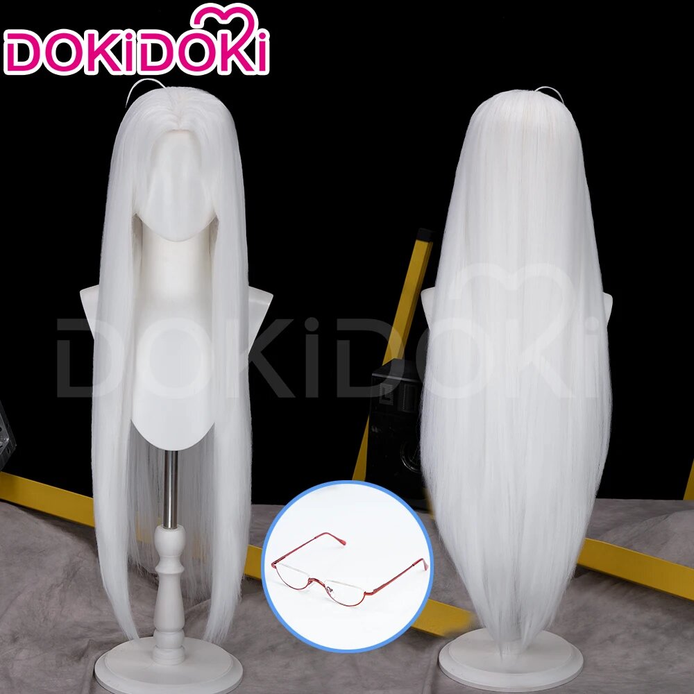 Косплей парик Ayase Momo DOKIDOKI Белый, Drape With Glasses, PRE-SALE