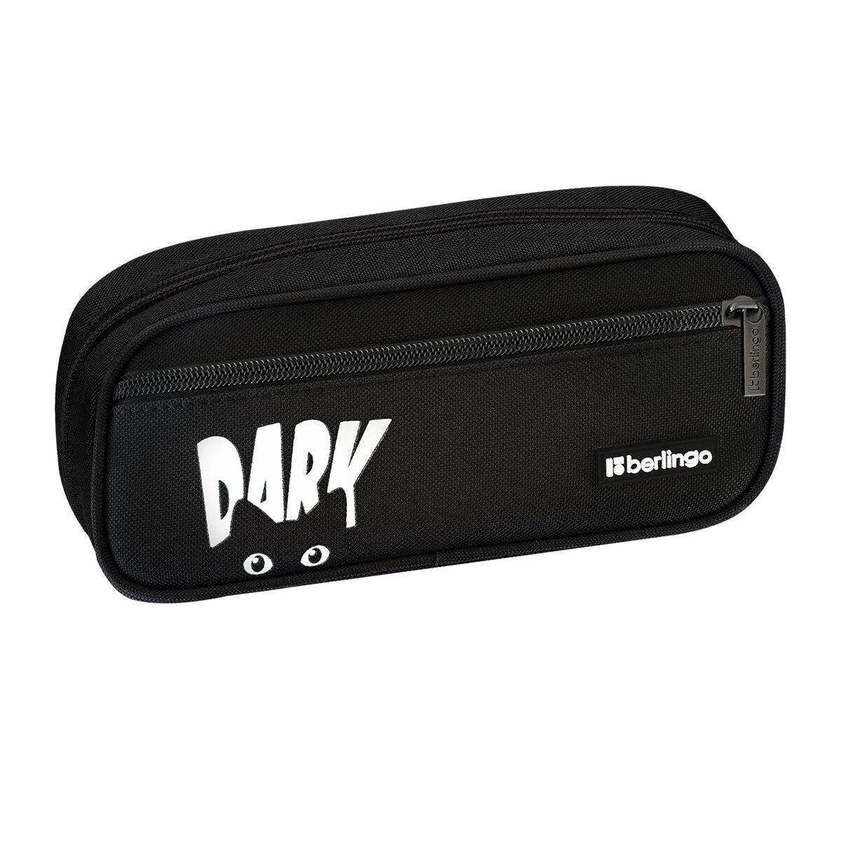 Пенал школьный Berlingo 1 отделение, 1 карман, 220х95х50 мм, "Dark", полиэстер, откидная планка