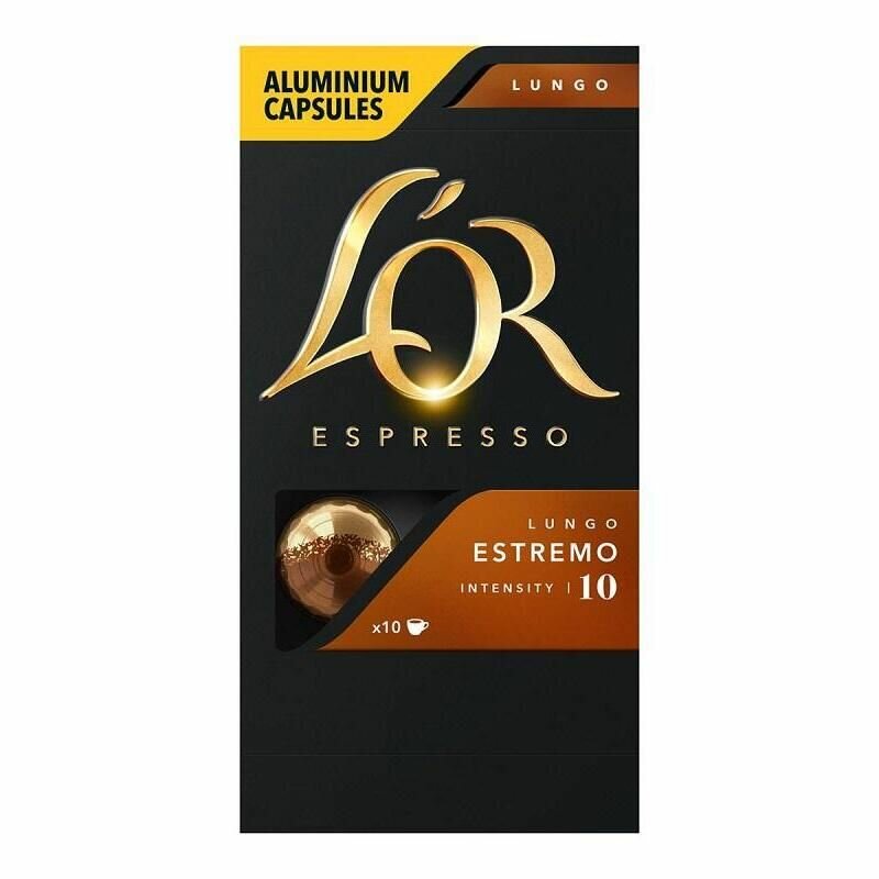 Кофе в капсулах для кофемашин L'or Espresso Lungo Estremo (10 штук в упаковке)