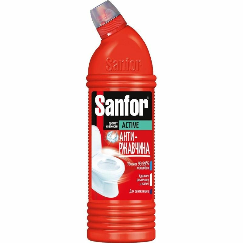 Средство для сантехники SANFOR active антиржавчина, 750 г