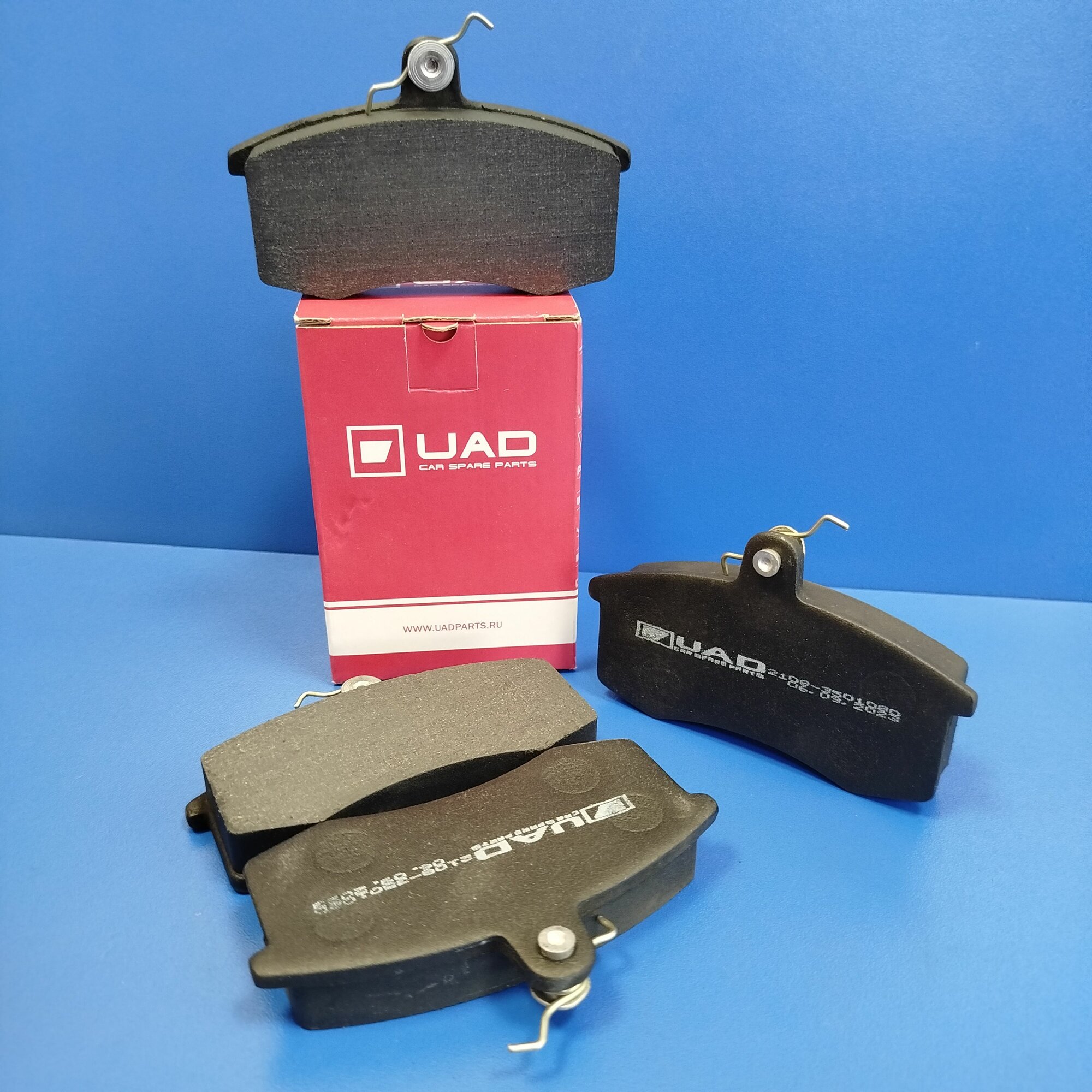 Колодки переднего тормоза "UAD" для автомобилей ВАЗ 2108-15, Калина, Приора