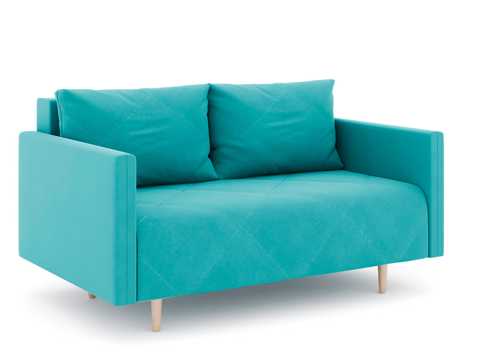 Диван прямой Мили мини 2, Азур