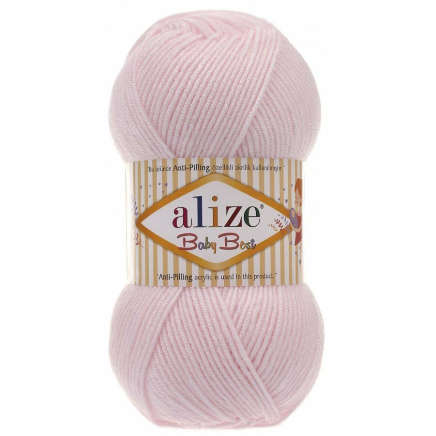 Пряжа Alize BABY BEST 184 роз. пудра (5 мотков)
