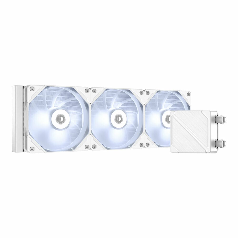 Вентилятор для процессора ID-COOLING DASHFLOW 360 BASIC WHITE (жидк. охл, 3*120mm fan, 2100rpm, 35.2дБ, 350W, PWM 4pin, Al) (DASHFLOW 360 BASIC WHITE)