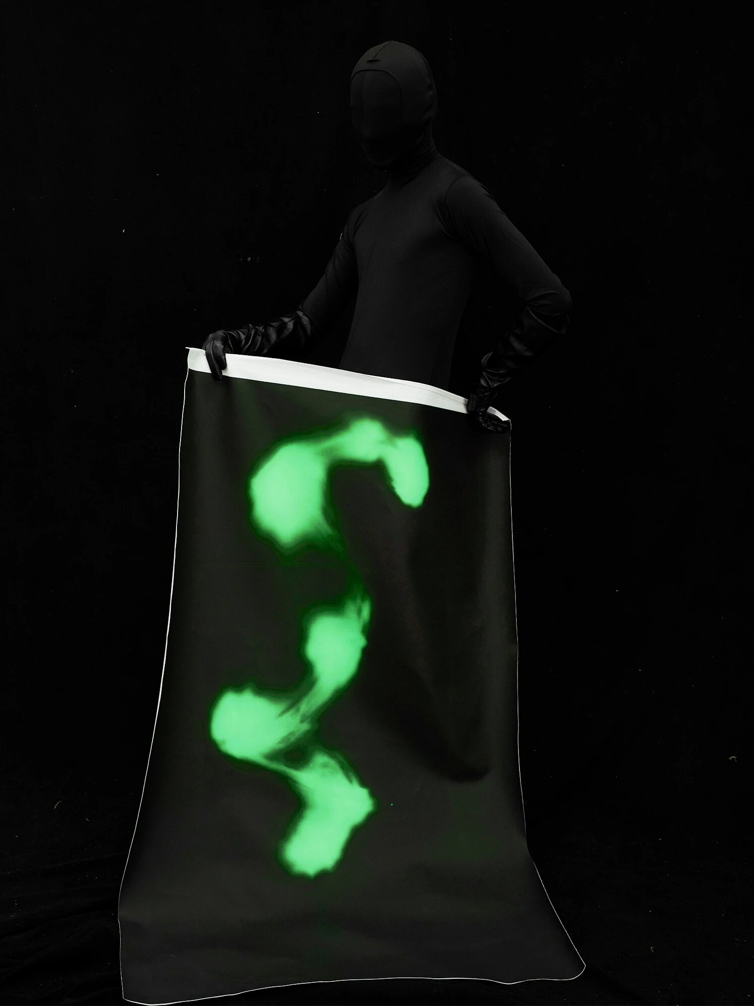 Термохромная ткаь черно-зелёная 100% полиэстер