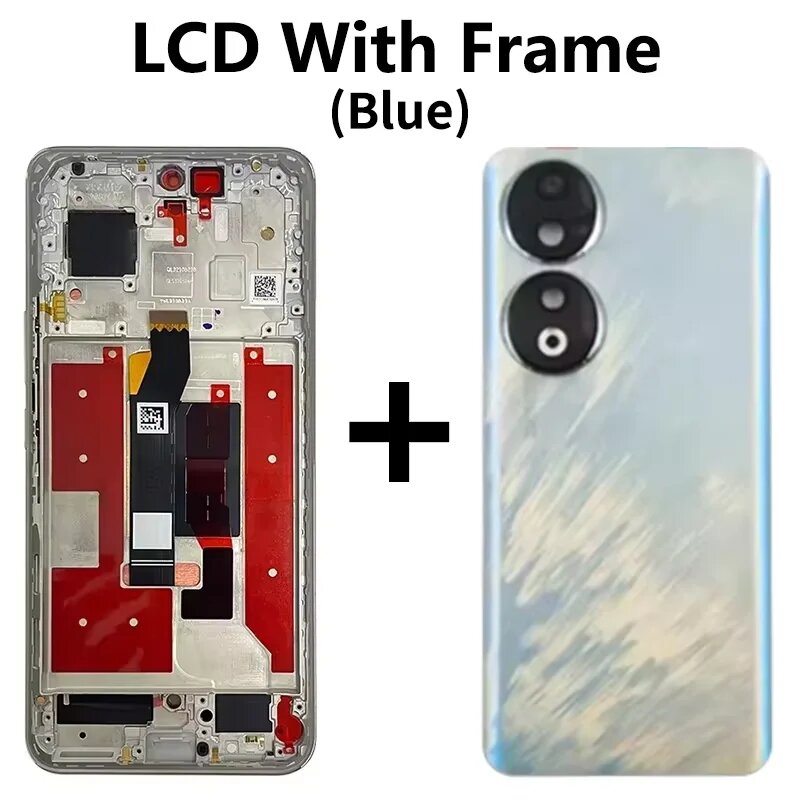 Новый ЖК-дисплей с сенсорным экраном и дигитайзером для Huawei Honor 90 (REA-AN00, Frame Blue Cover