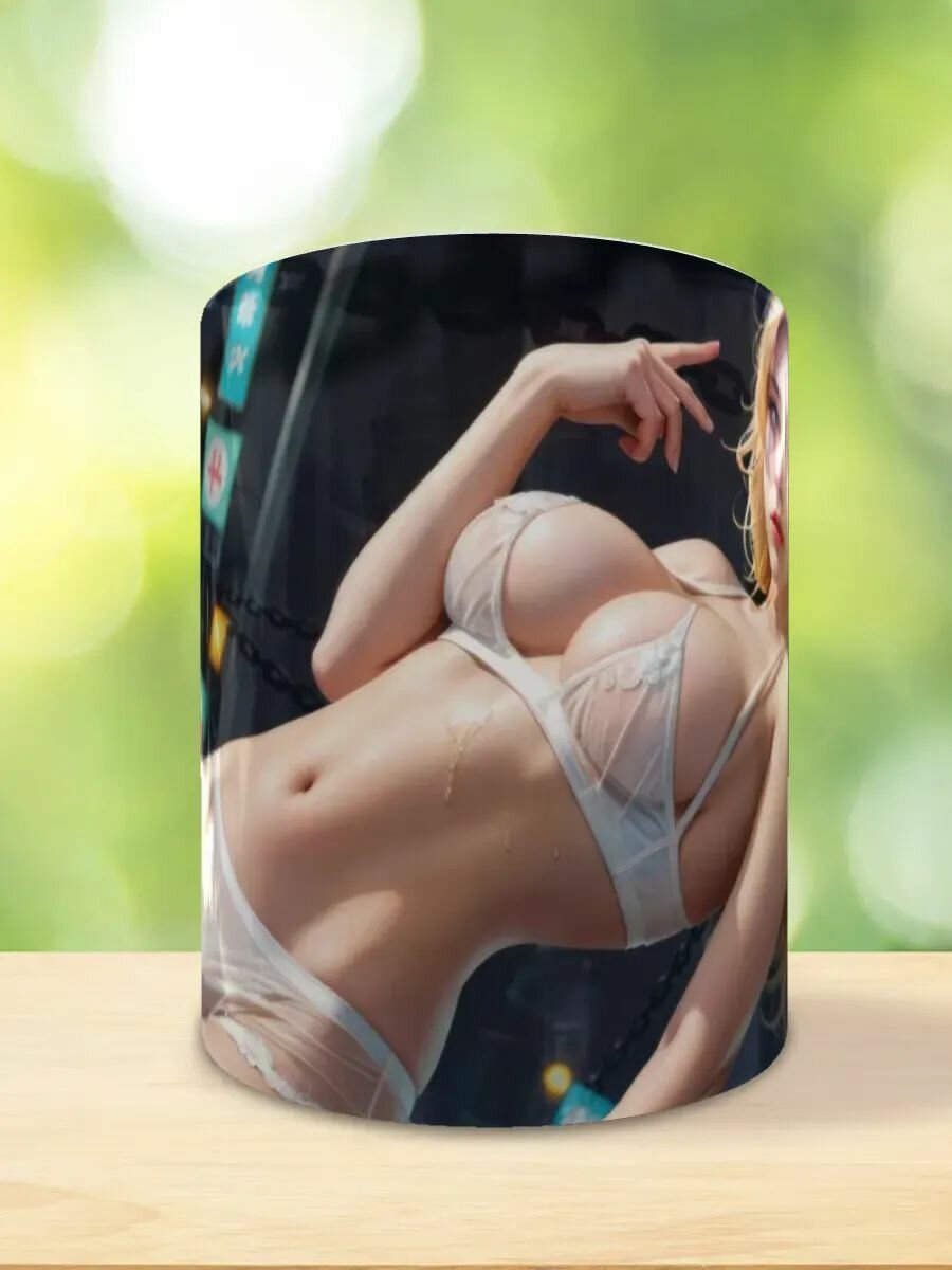 Кружка Аниме-девушка в стиле эро