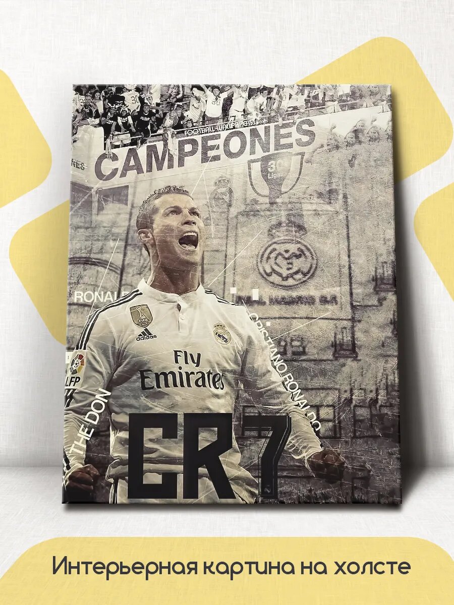 Картина на стену интерьерная Криштиану Роналду 30x40 см