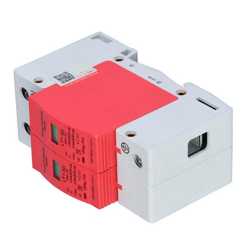 Молниезащита Низковольтный разрядник Устройство защиты от перенапряжения переменного тока 40KA/80KA 385V