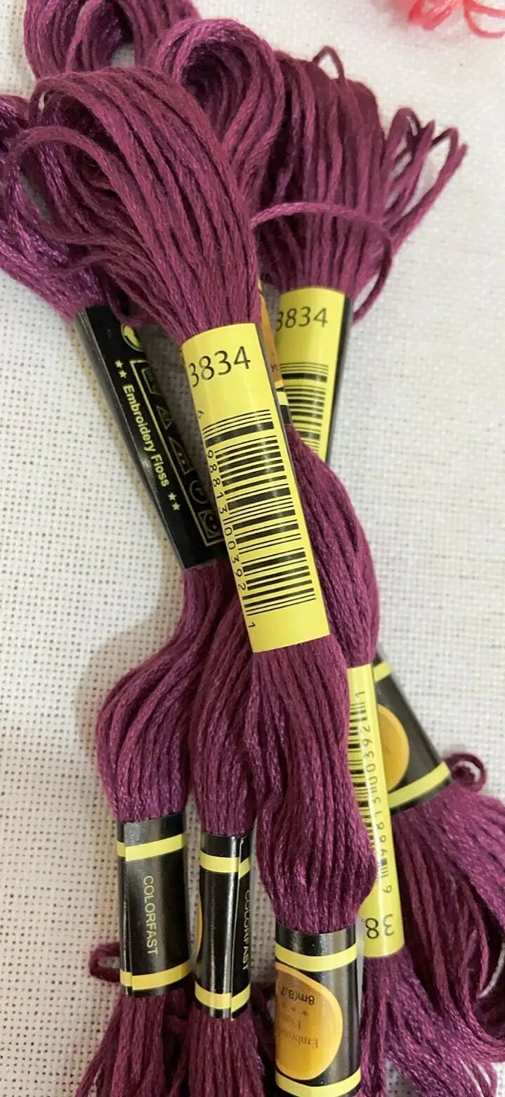 Набор ниток для вышивки DMC 3865 Бордовый, 3834