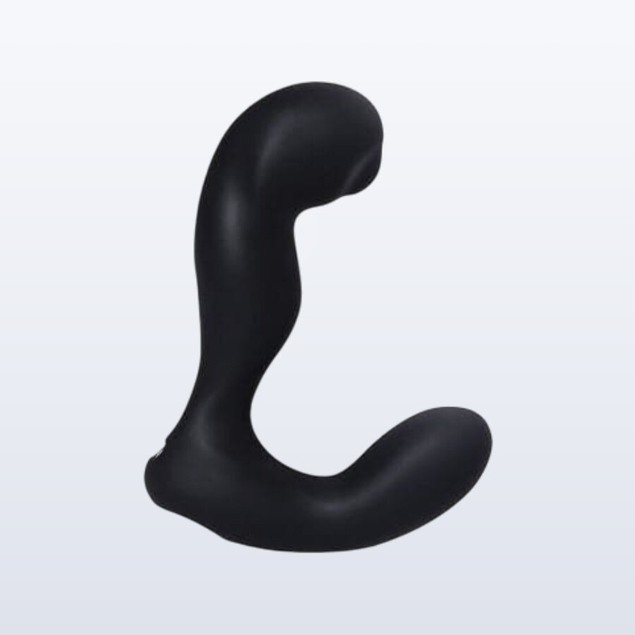 74731 Svakom Iker, черный. Вибромассажер простаты с пульсацией и управлением со смартфона