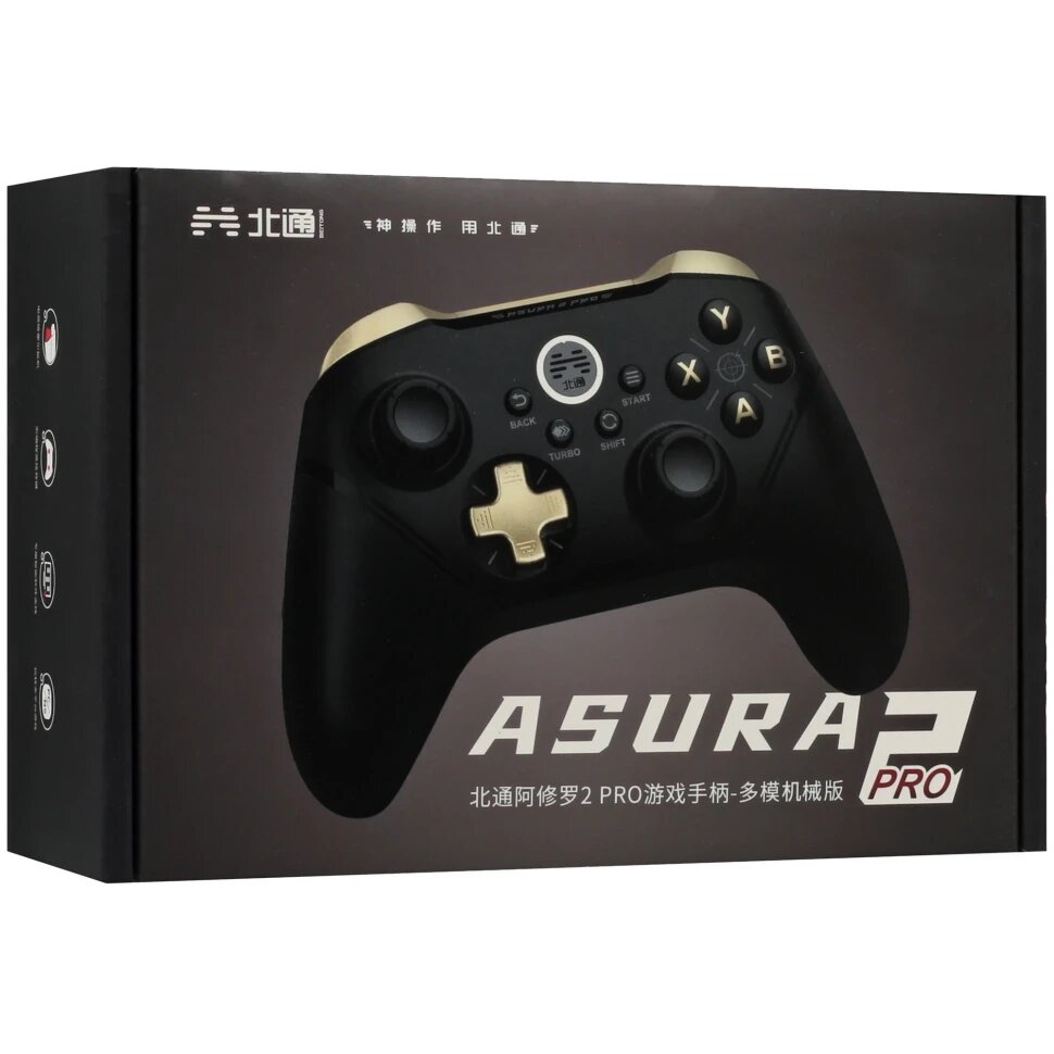Геймпад беспроводной/проводной BEITONG Asura 2 Pro, for Android, iOS, Nintendo Switch, PC, черный