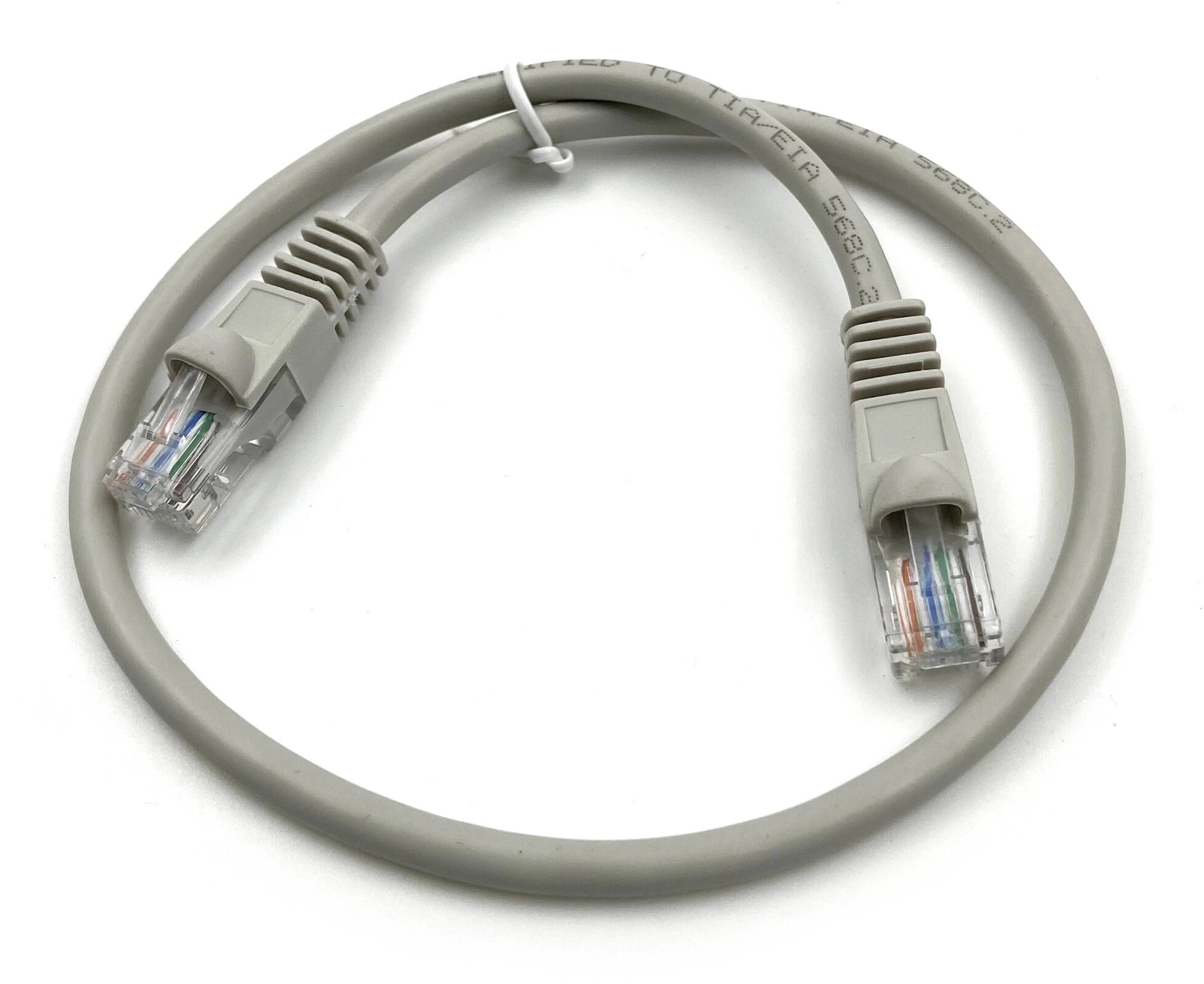 UTP-5E-0.25M-G-LSZH / Патч-корд Buro UTP-5E-0.25M-G-LSZH UTP, кат.5E, 0.25м, 4 пары, многожильный,