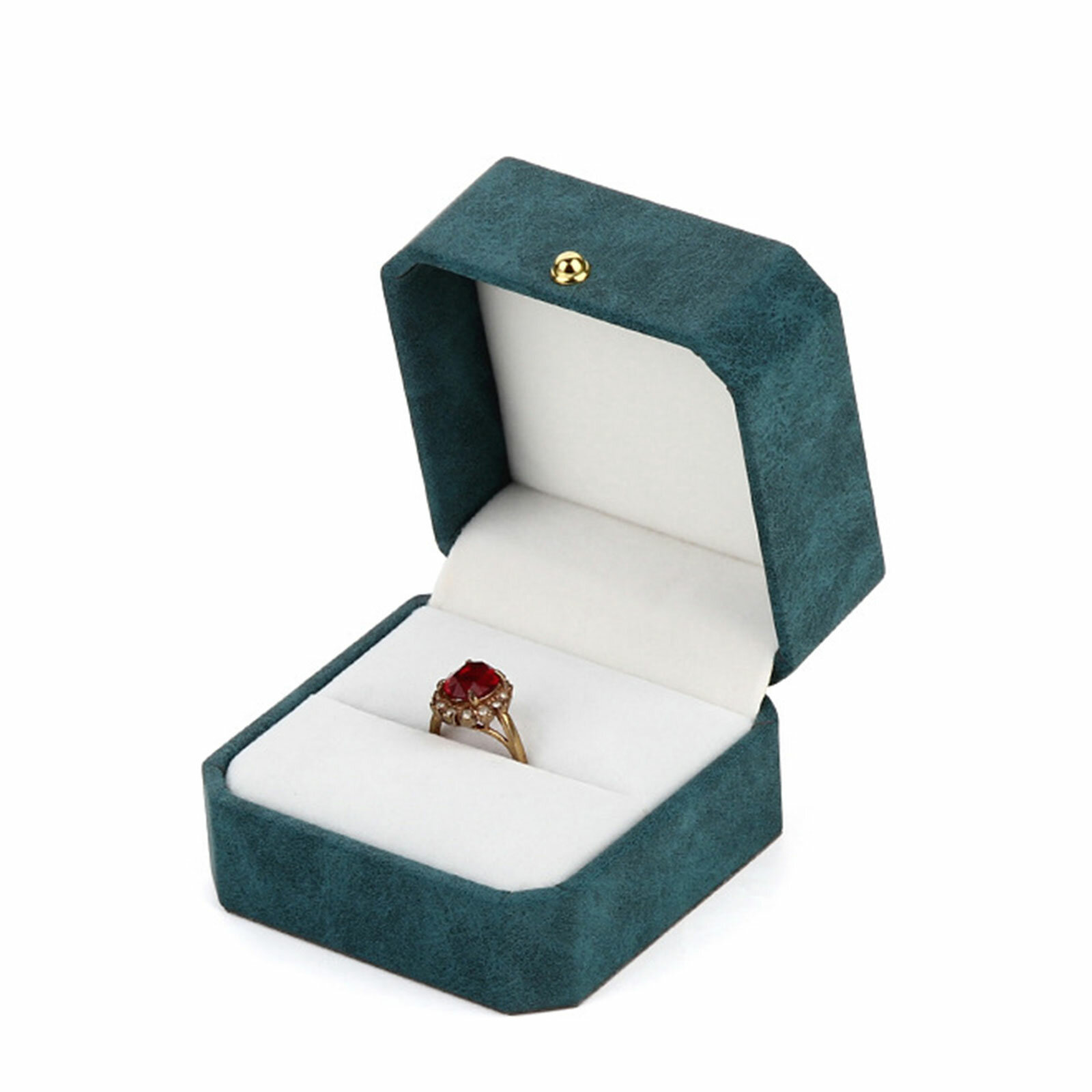 Бокс для колец, коробка для предложения, подарок для пары, кожа PU