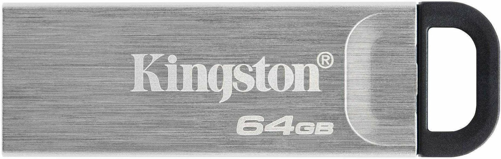Флеш диск Kingston 64GB DataTraveler Kyson DTKN/64GB USB3.1 серебристый/черный