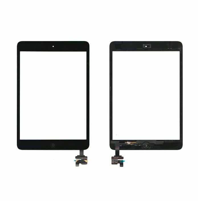 Тачскрин (сенсорное стекло) для iPad Mini/mini 2 с коннектором черный