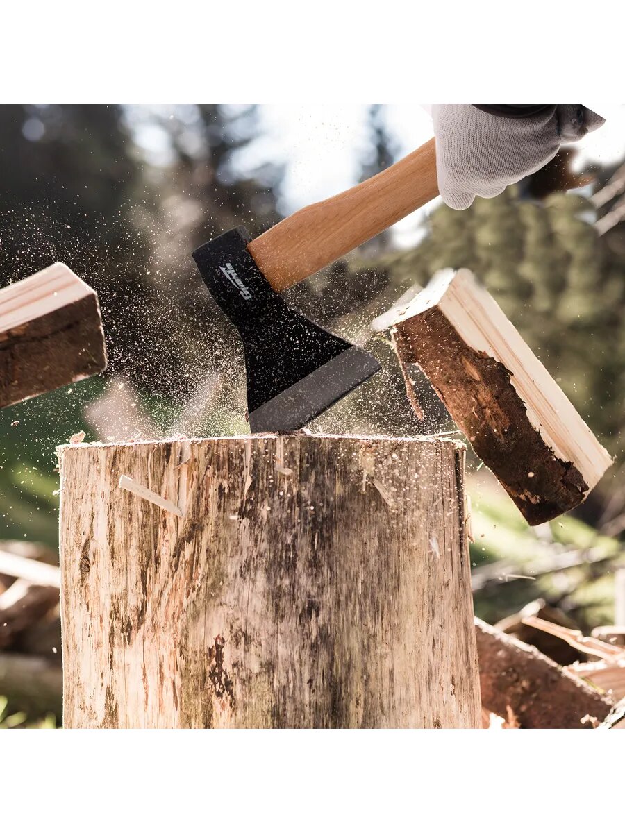 Топор, 800 г, в сборе, кованый, деревянное т, SPARTA, 21610