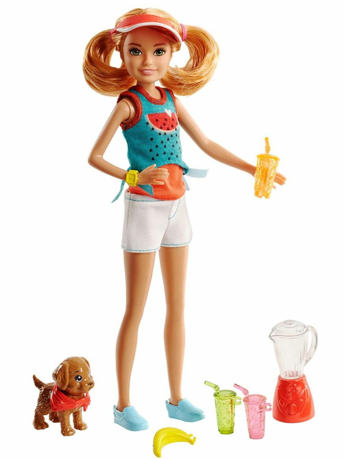 Кукла Barbie Стейси Сестры и щенки с аксессуарами Барби FHP63, 26 см