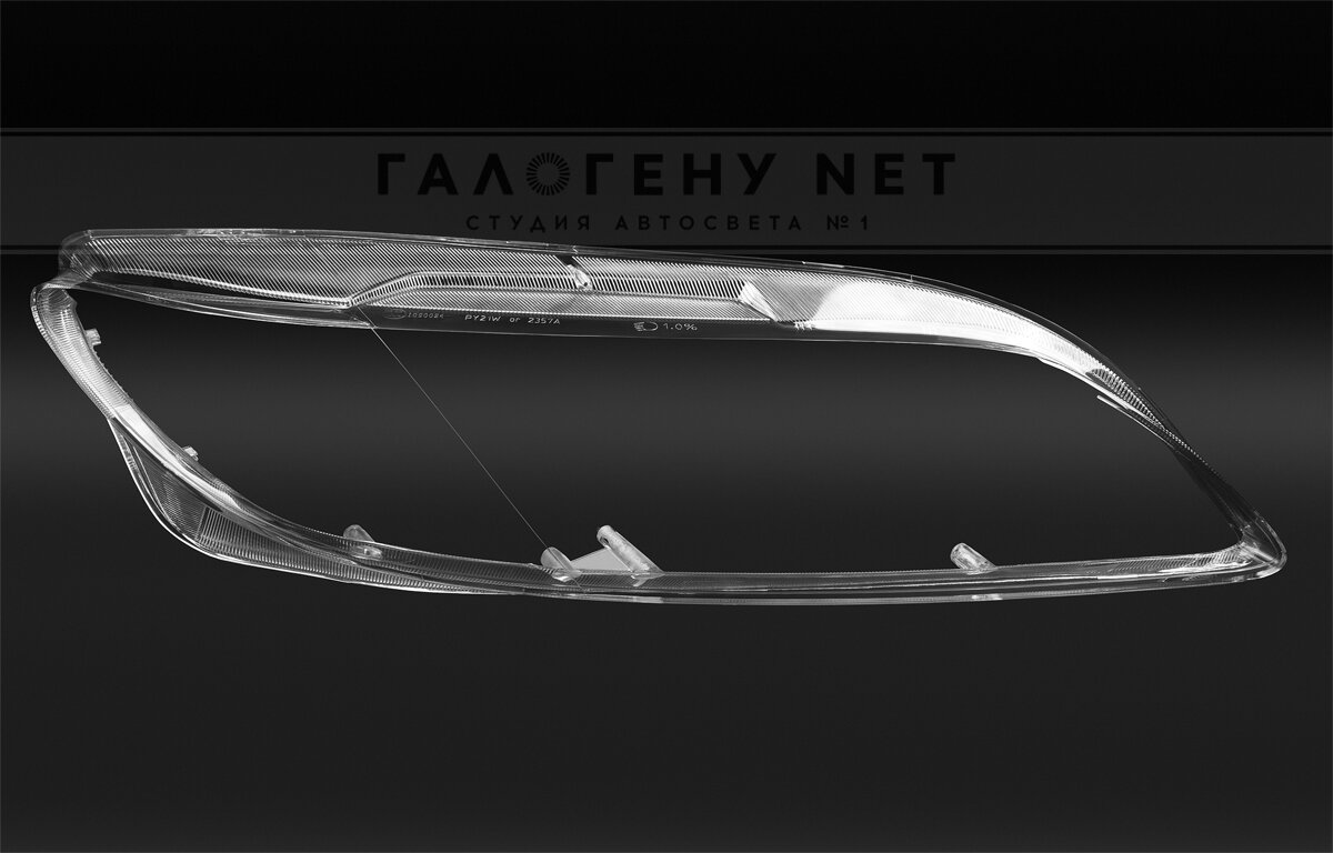 Стекло фары Mazda 6 GG (2004 - 2008 г. в.), правое, поликарбонат, для автомобилей Мазда 6