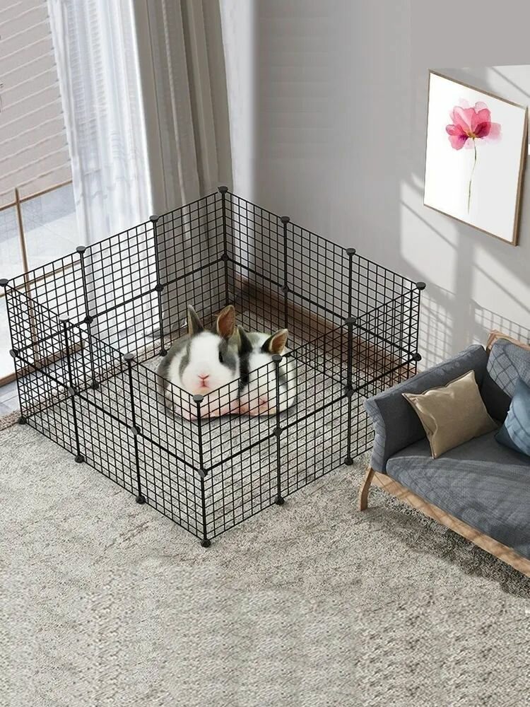Вольер для щенков, Клетка для собак, кошек, Вольер для грызунов ST-HW50196-1B -jua