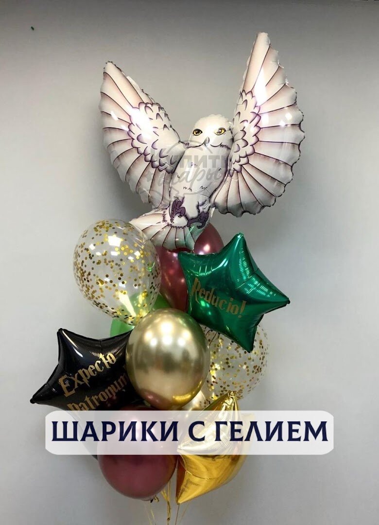 Воздушные шары с гелием, шарики воздушные "Гарри Поттер" №2705