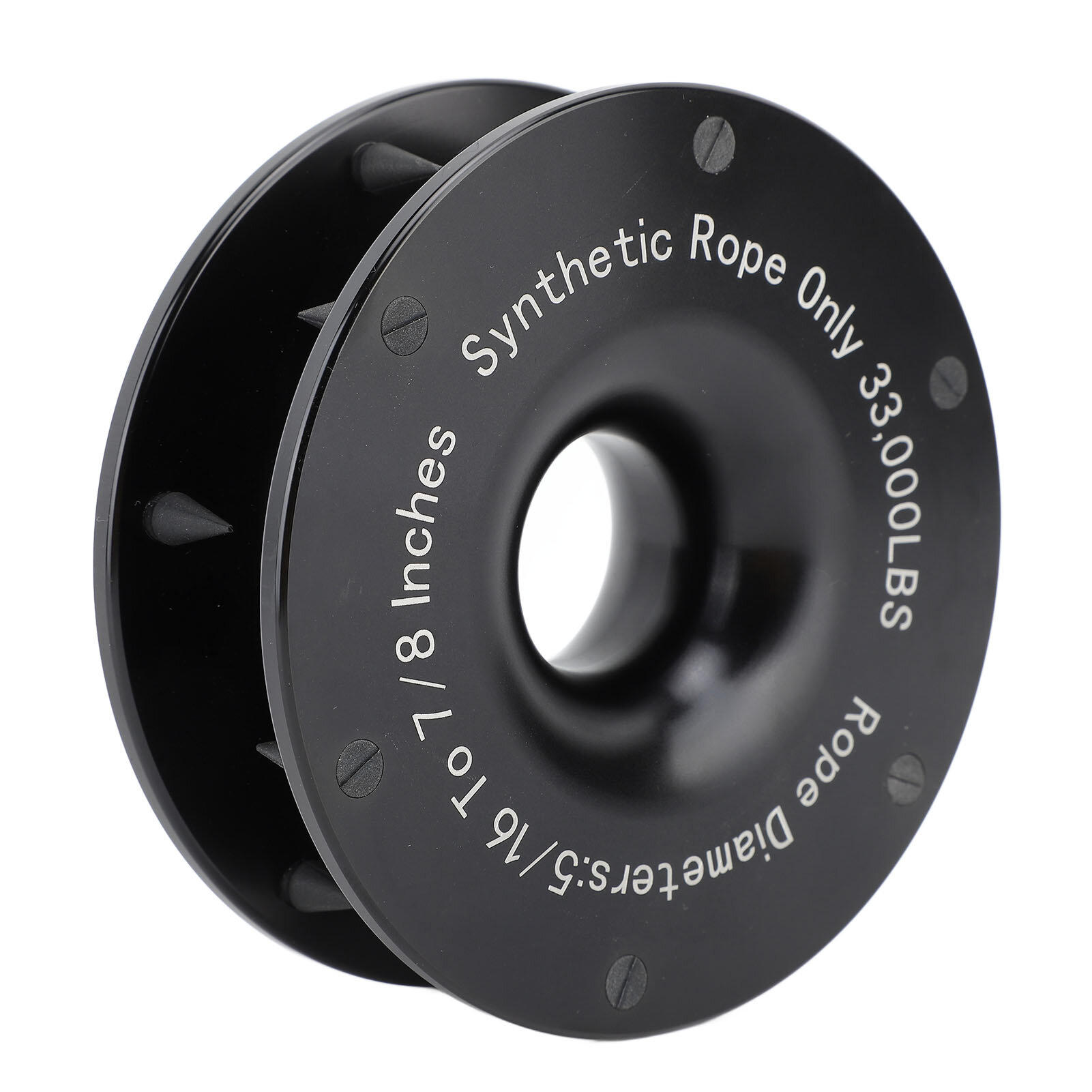 Блок-ролик лебедки, алюминий, 33000lbs, черный