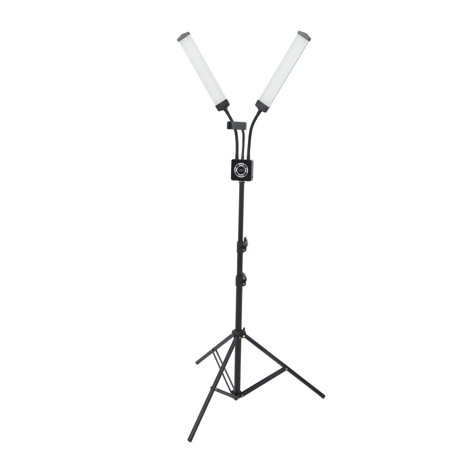 40W LED светильник с двумя руками, диммируемый, USB зарядка, для влогов и видеофото