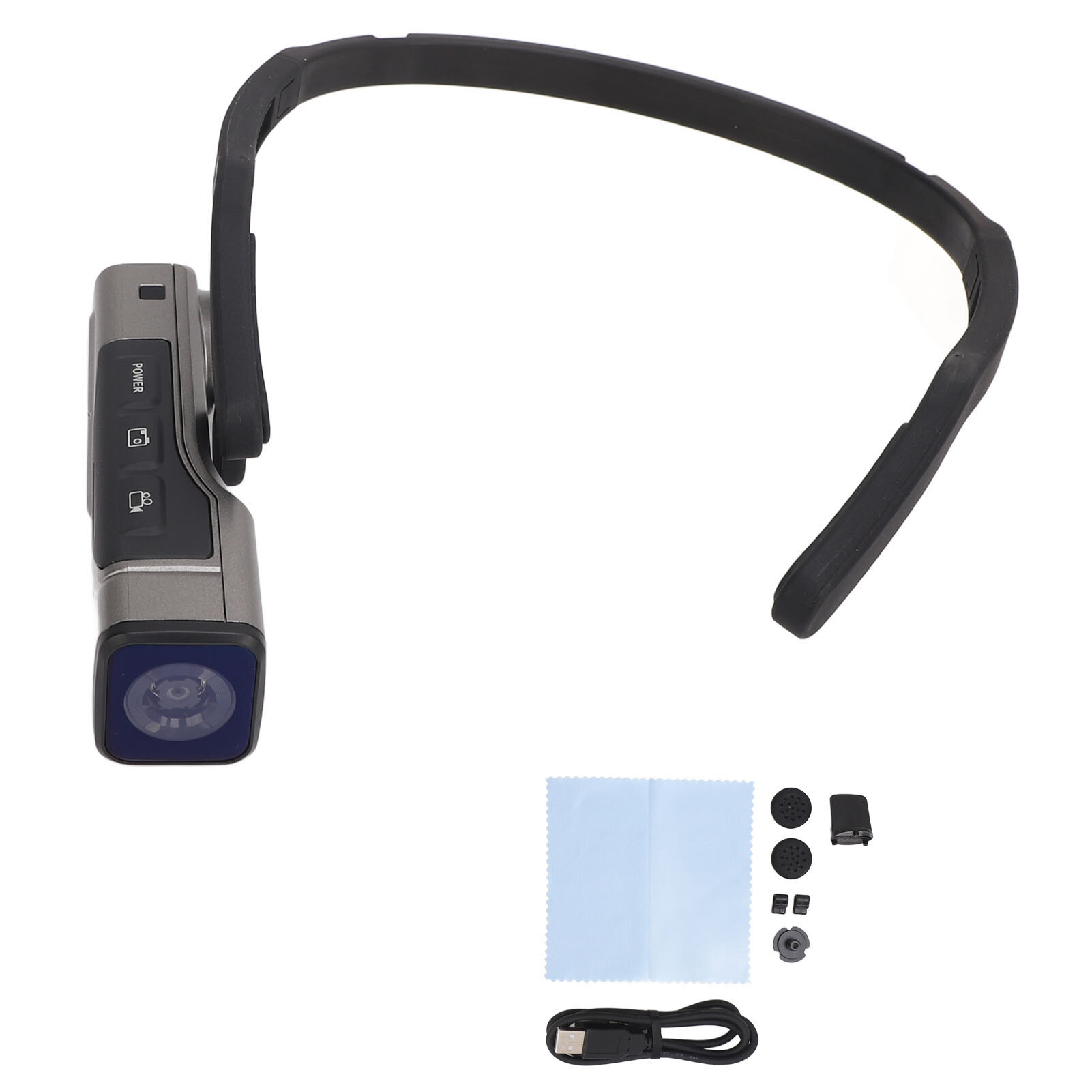 4K видеокамера Wi -Fi Head Camera 20MP AutoFocus Antive Shake Stabilizer Hands Бесплатная носимая камера Vlog с приложением для наружных видов спорта