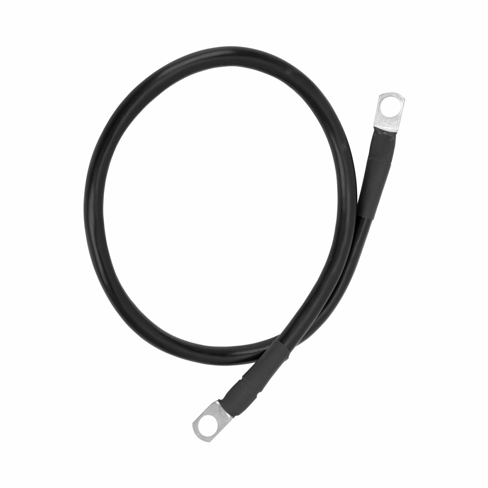 23,6-дюймовый заземляющий провод 4AWG 25 мм² 150 А высокопрочный заземляющий кабель для держателя предохранителя инвертора аккумулятора, черный