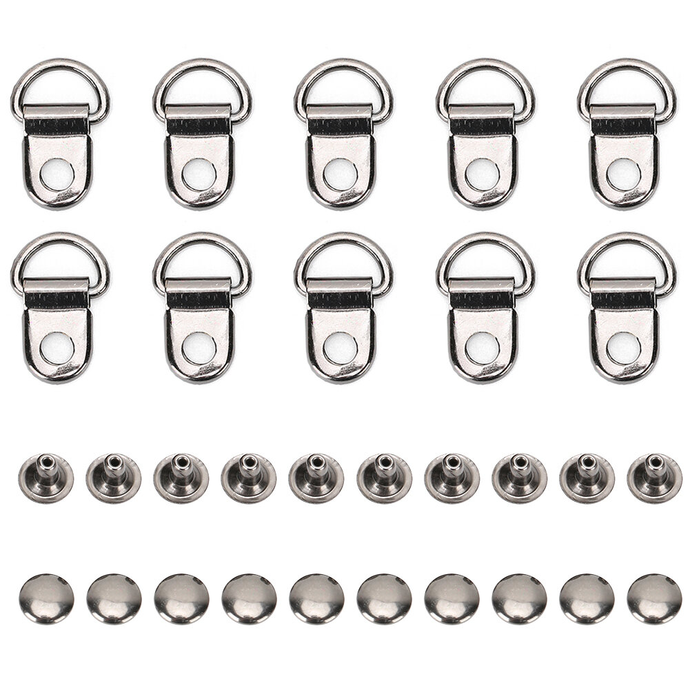 100 комплектов крючков для шнурков, люверсов, пряжек из латуни для кожаной сумки с обувью, самодельных заклепок, черные 9x14 мм