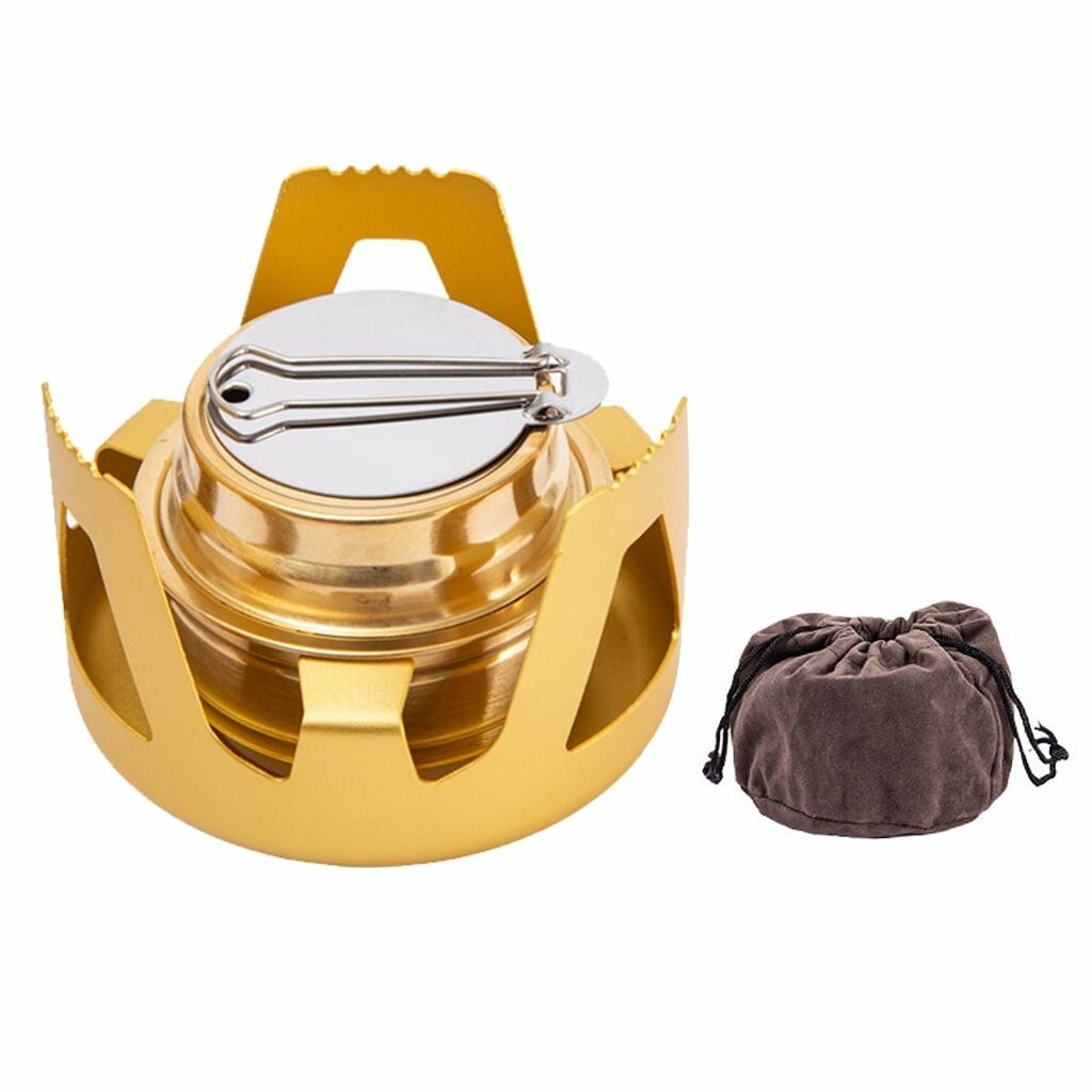 Походной посуды, Спиртовая горелка для кемпинга - бронзовая, 1 комплект