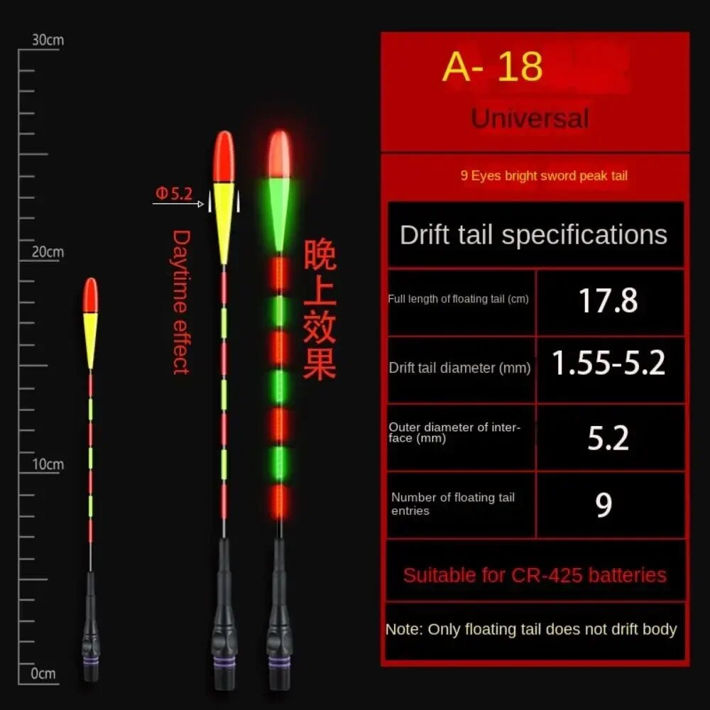 Новинка, лидер продаж, суперъяркий светодиодный умный поплавок для ночной рыбалки, светящийся сверху, сверхчувствительный электронный поплавок, строительный поплавок