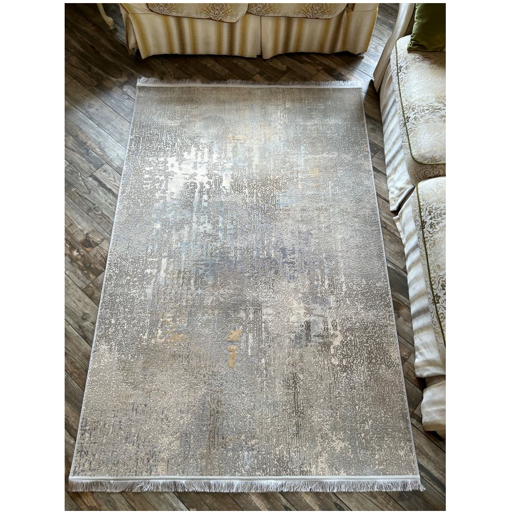 Ковер персидский высокоплотный с рельефным ворсом "BARMAN серый" 100х150 см