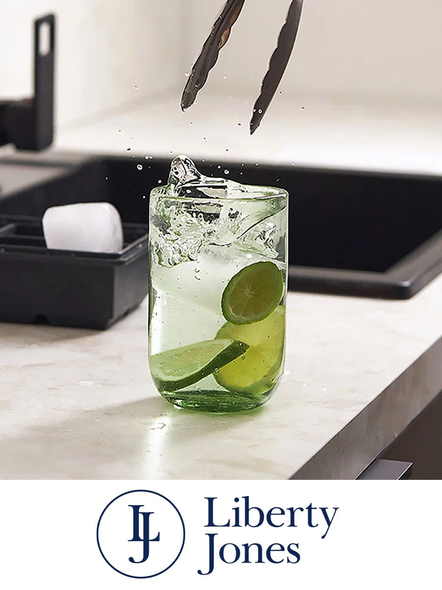 Набор стаканов Liberty Jones Flowi 2шт, 510 мл, стекло, цвет зеленый