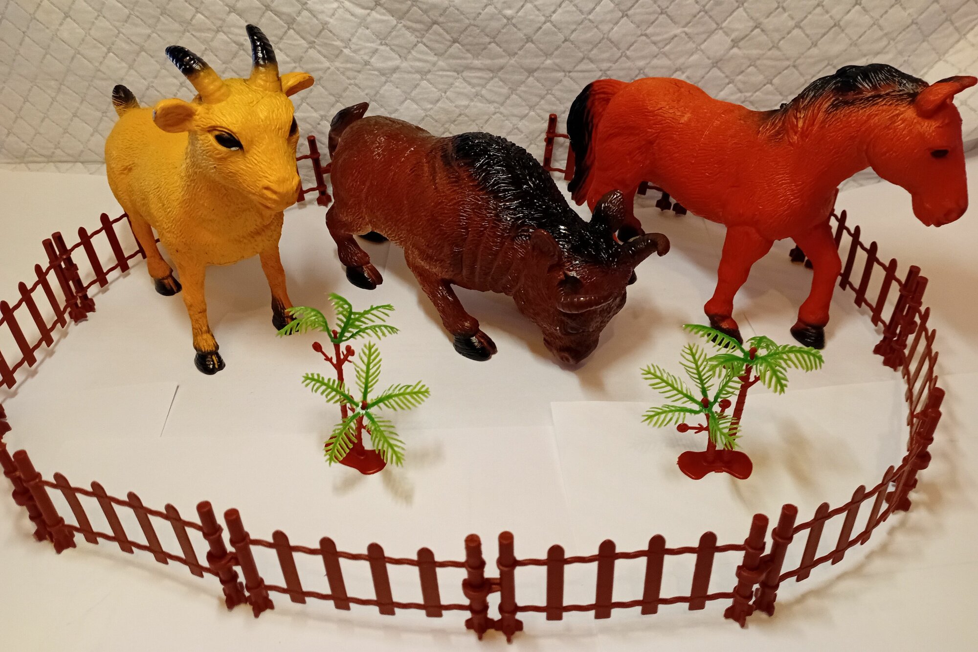 Набор резиновых фигурок "Домашние Животные" Самые Большие ( 22 см ) 6 шт. арт. Q801-3