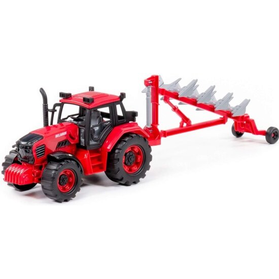 Игрушка Полесье 91338 Трактор BELARUS с плугом