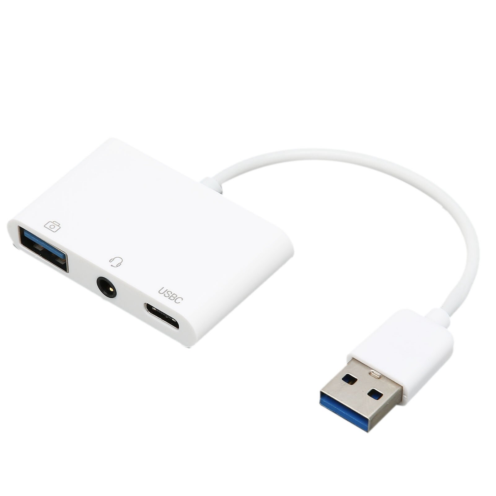 Многофункциональный адаптер для зарядки гарнитуры, улучшающий пользовательский опыт: 3 в 1, штекер-гнездо USB 3.0 3,5 мм