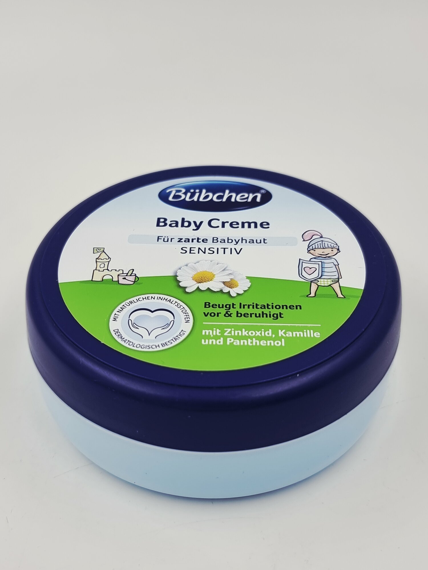 Крем Bubchen Sensitiv, для чувствительной кожи, с цинком, экстрактом ромашки и пантенолом, 150 мл (Германия)