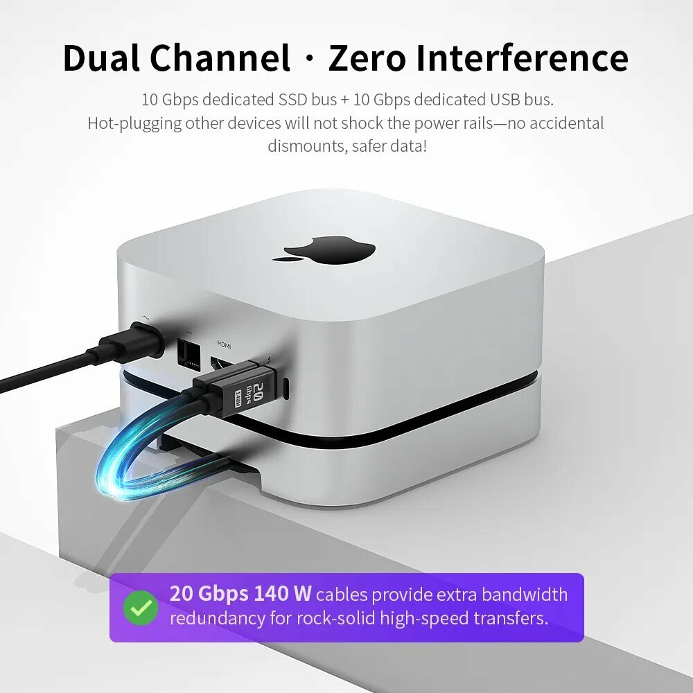 Подставка для Mac mini M4 Hub с корпусом SSD M.2 емкостью 4 ТБ, док-станция M4 Pro с HDMI 4K 60 Гц, 2024 аксессуара для MacMini USB C Hub, 3 порта USB A 2.0