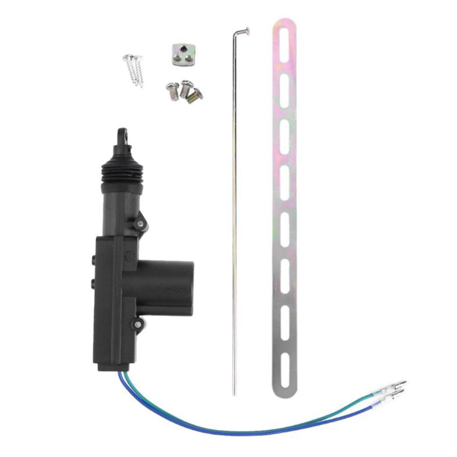 Универсальные электромоторы для автомобильных электромеханизмов замков дверей 12 Вольт, материал пластик, тип 2 провода/5 проводов (дополнительно), напряжение работы постоянный ток 12В, ток нагрузки 2.3А, ток холостого хода 0.15А, подвижное расстояние