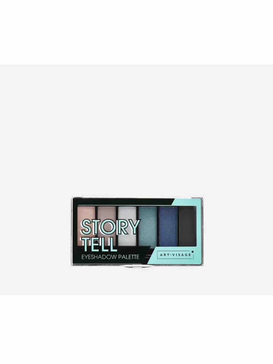 Палетка теней ART-VISAGE Storytell 02, для глаз, 4 цвета, с аппликатором