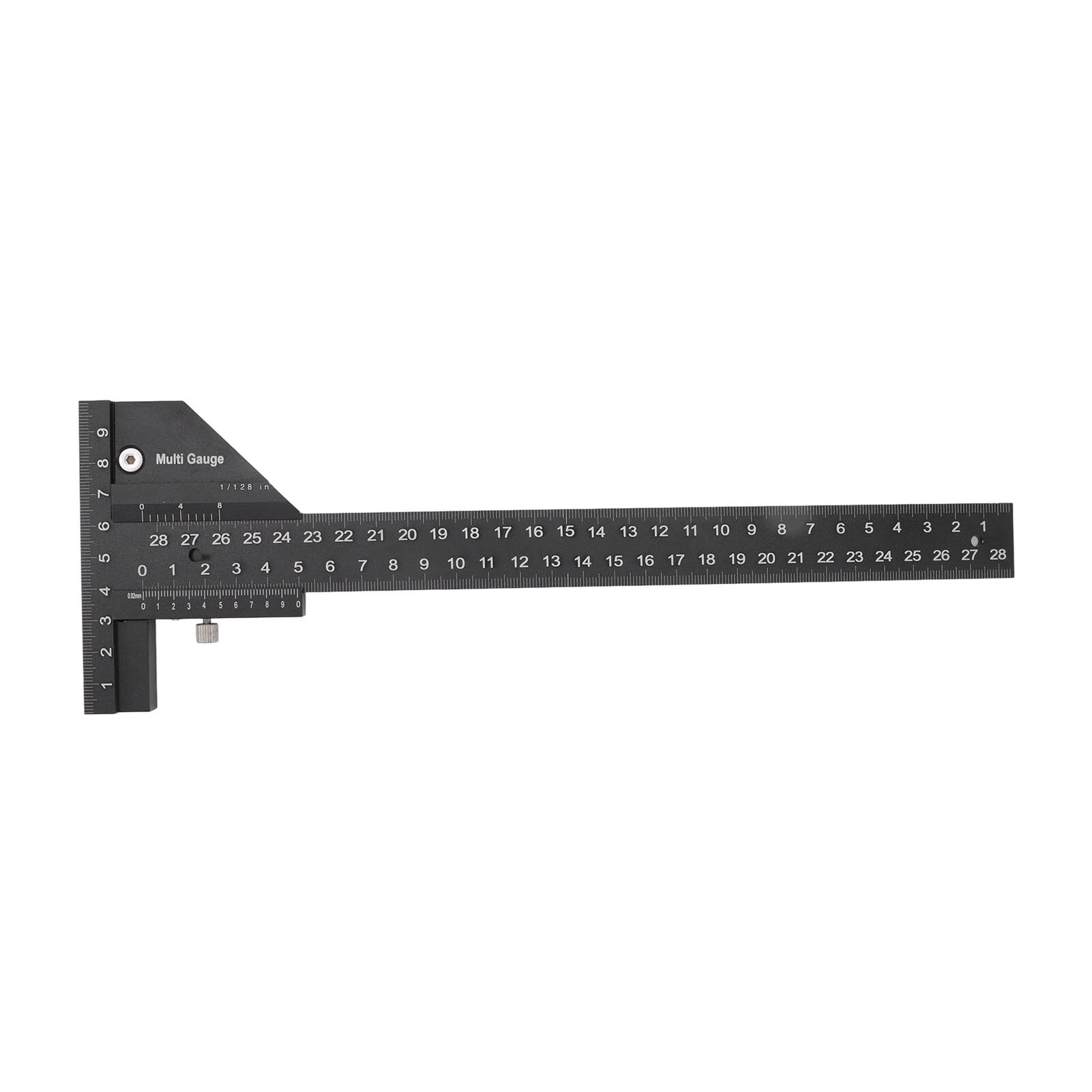 Многофункциональный деревообработанный линейка алюминиевого сплава T -образный черный измеренный вспомогательный инструмент маркировки для плотницких