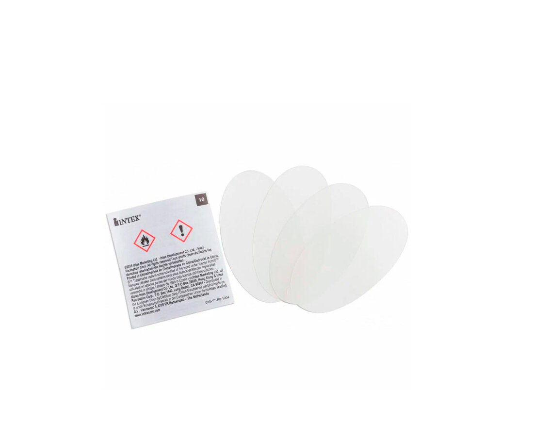 Ремкомплект для бассейна, тента, матраса, круга Intex 11410A (без клея) / Ремонтный комплект для надувных предметов