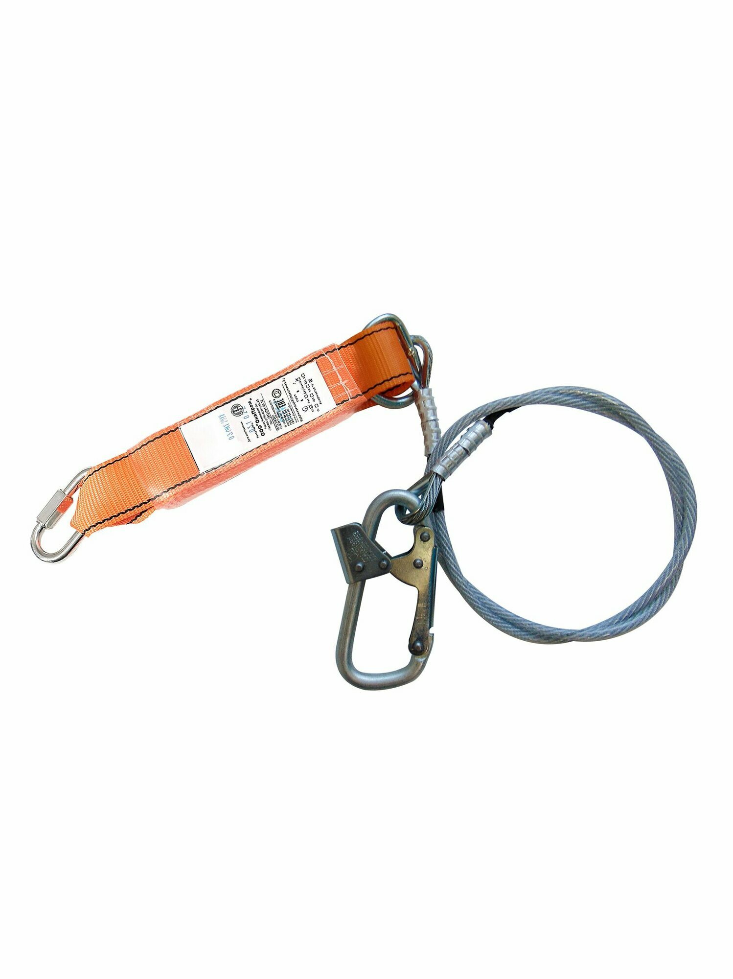 Страховочный строп с амортизатором аБ+Кс