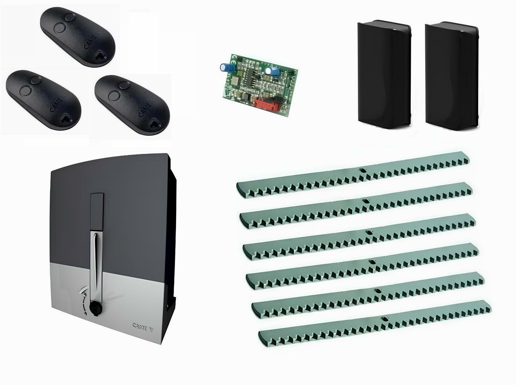 Автоматика для откатных ворот BXL04AGS KIT6-FA-Т3, комплект: привод, радиоприемник, 3 пульта, фотоэлементы, 6 реек