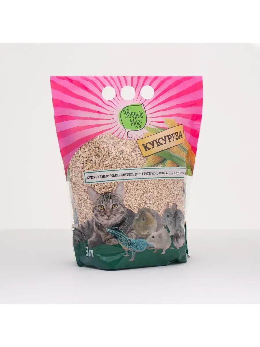 Наполнитель кукурузный для кошек 1,5 кг