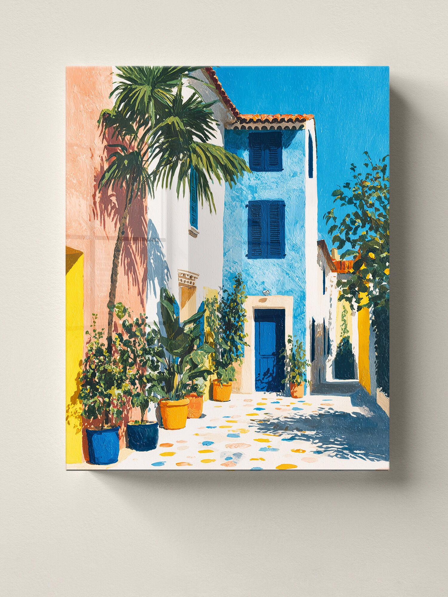 Картина Postermarket "Старинный город" стекло, цифровая печать, 40х50 см,