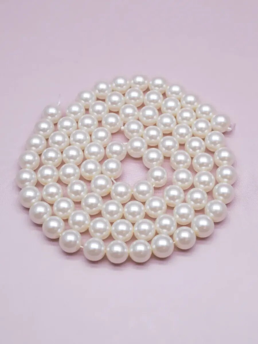 1247 Бусинки майорки для творчества рукоделия 10мм 1нить NEW