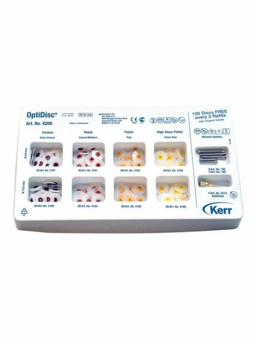 ОптиДискс Ассорти (OptiDisc Assorted Kit), ассорти, 240шт, 4200, KERR